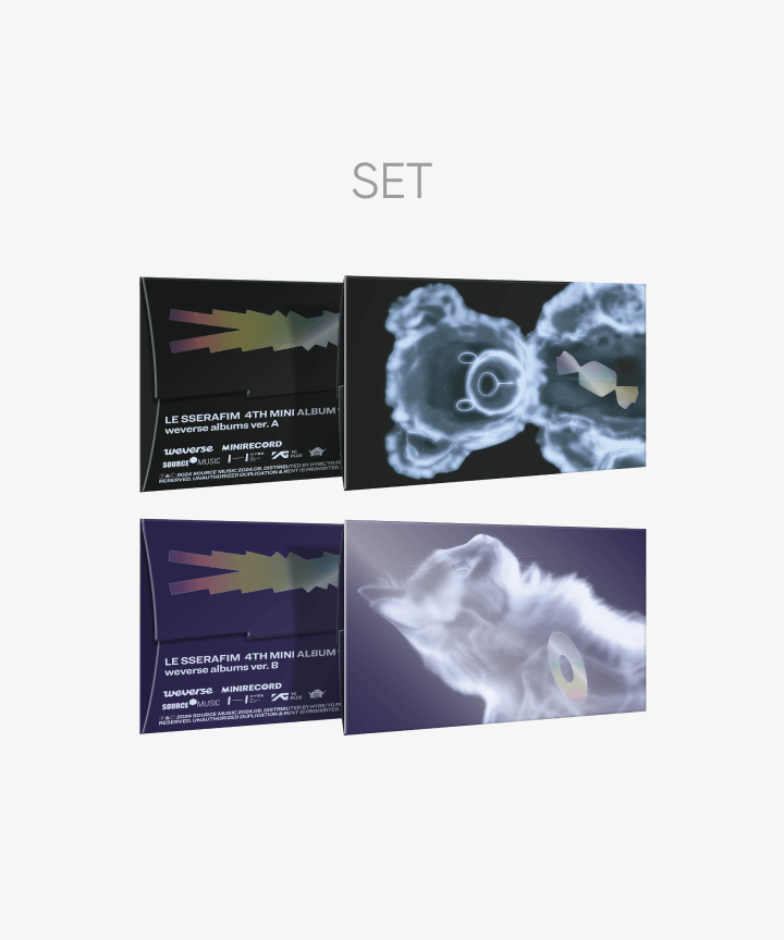 LE SSERAFIM - 4th Mini Album 'CRAZY' (weverse albums ver.) Set – ONTACT ...